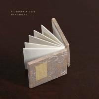 China Mini Brocade Fabric Accordion Pocket Notebook For Cultural Souvenirs And Gifts for sale