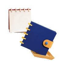China Discbound Notebook With Button Closure And Removable Plastic Rings For Office for sale