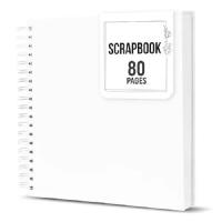 China Scrapbook Photo Album With Spiral Binding And Kraft Paper For DIY Memory for sale