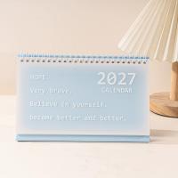 China Frosted Cover Desk Calendars With Gradient Pastel Planner For Daily Planning for sale