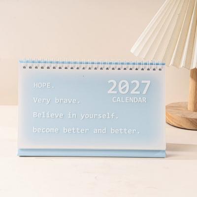 China Frosted Cover Desk Calendars With Gradient Pastel Planner For Daily Planning for sale