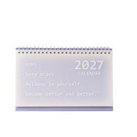 China Frosted Cover Desk Calendars With Gradient Pastel Planner For Daily Planning for sale