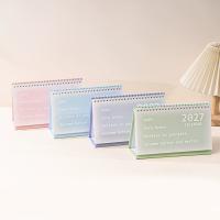 China Frosted Cover Desk Calendars With Gradient Pastel Planner For Daily Planning for sale