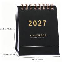 China Mini Desk Calendars 2027 Morandi Color Standing Planner For Office Desk for sale