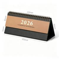 China Monthly Desktop Calendar 2026 Stand Up Schedule Notebook For Office Desk for sale