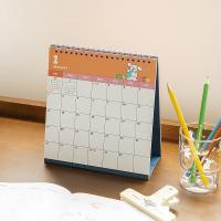 China Cartoon Animal Illustrated Desktop Stand-Up Calendar With Wire-O Binding for sale