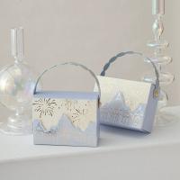 China Castle Gift Boxes With Scalloped Handles For Wedding Favors And Events for sale