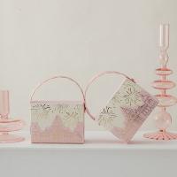 China Castle Gift Boxes With Scalloped Handles For Wedding Favors And Events for sale
