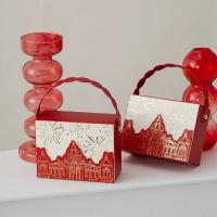 China Castle Gift Boxes With Scalloped Handles For Wedding Favors And Events for sale
