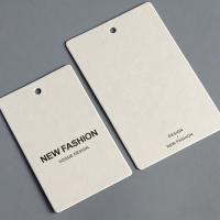 China Minimalist Layered Paper Hang Tags With String For Apparel Branding for sale