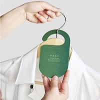 China Wardrobe Fragrance Cards Hanger Scented Paper Air Freshener For Closet for sale