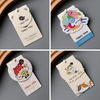 China Double Layer Cartoon Hang Tags With String For Kids Clothing And Toys for sale