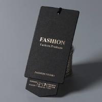 China Apparel Hang Tags With String Fastener And Foil Stamping For Retail Branding for sale