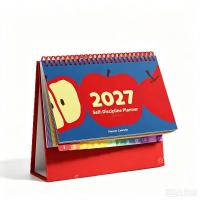 China Desk Calendar 2027 With Index Tabs And Planner Stickers For Office Planning for sale