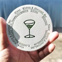 China Absorbent Paper Drink Coasters With Custom Print For Bar And Cafe Branding for sale