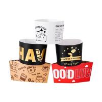 China Coffee Cup Sleeves With Corrugated Paper For Hot Beverage Packaging for sale