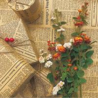 China Vintage Newspaper Wrapping Paper With Retro Print For Gift And Floral Packaging for sale
