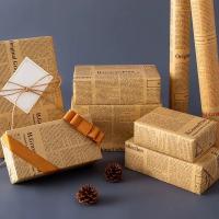 China Vintage Newspaper Wrapping Paper With Retro Print For Gift And Floral Packaging for sale