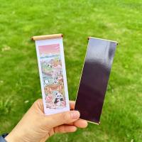 China Decorative Scroll Magnet With Traditional Chinese Style Illustration for sale