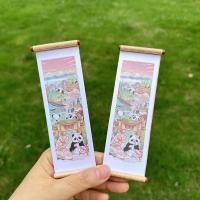 China Decorative Scroll Magnet With Traditional Chinese Style Illustration for sale
