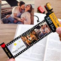 China Personalized Film Roll Keychain With Custom Photo Strip Memory Gift for sale