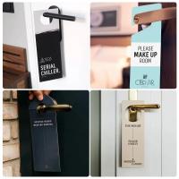 China Hotel Door Hanger Signs With Double-Sided Printing For Room Service for sale