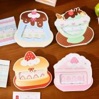 China Dessert Shaped Sticky Notes With Foldable Stand Card For Stationery Retail for sale