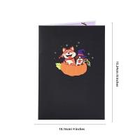 China Halloween 3D Pop Up Greeting Card With Cute Dogs And Pumpkin Box Design for sale