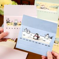 China Cute Animal Letter Paper Set Tear Strip Easy Open Envelope Stationery for sale