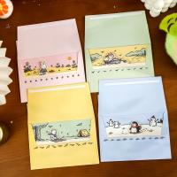 China Cute Animal Letter Paper Set Tear Strip Easy Open Envelope Stationery for sale