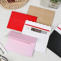 China Decorative Scalloped Flap Peel And Seal Paper Envelopes For Greeting Cards for sale