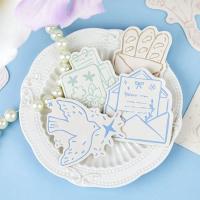 China Scented Greeting Card Set With Die-Cut Floral Cards And Envelopes for sale