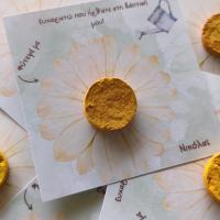 China Custom Plantable Seed Paper Shapes With Printed Backing Cards For Eco Events for sale