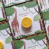 China Custom Plantable Seed Paper Shapes With Printed Backing Cards For Eco Events for sale
