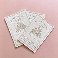 China Plantable Seed Paper Greeting Cards With Wildflower Blend And Letterpress for sale