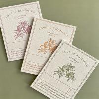 China Plantable Seed Paper Greeting Cards With Wildflower Blend And Letterpress for sale