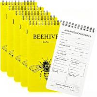 China Beekeeping Log Book With Detailed Hive Inspection Forms And Wire-O Binding for sale