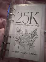 China Savings Challenge Calendar Binder With 6-Ring Mechanism For Cash Budgeting for sale