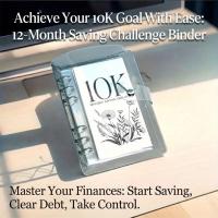 China Savings Challenge Calendar Binder With 6-Ring Mechanism For Cash Budgeting for sale
