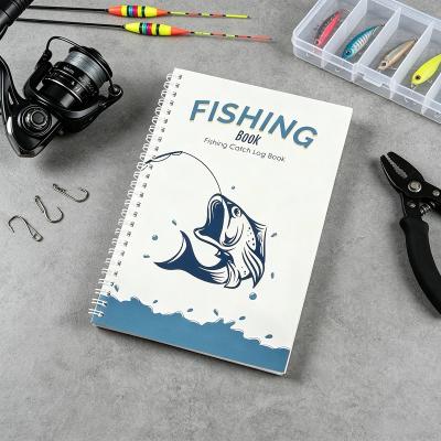 China Fishing Catch Log Book With Durable Stone Paper Pages And Wire-O Binding for sale