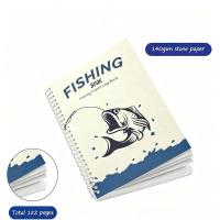 China Fishing Catch Log Book With Durable Stone Paper Pages And Wire-O Binding for sale