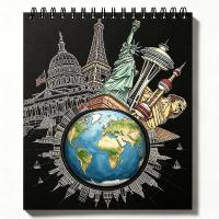 China Custom Illustrated Travel Coloring Book Perforated Tear‑Out Pages for sale