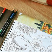China Custom Illustrated Travel Coloring Book Perforated Tear‑Out Pages for sale