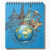 China Custom Illustrated Travel Coloring Book Perforated Tear‑Out Pages for sale