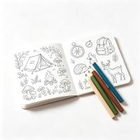China Pocket Size Travel Coloring Book With Rounded Safety Corners for sale