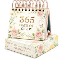 China Mindfulness And Gratitude Daily Desk Calendar With Stand And Gift Box for sale