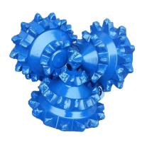 China High Elasticity Blue   Steel Tooth Tricone Bit IADC 115  Oil Well Drill Head for sale