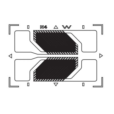 China Shear Torsion V Rossetes Foil Strain Gauge  HA-B series for sale