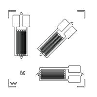 China Triaxial Strain Gauge Resistance Strain Gages CA series for sale