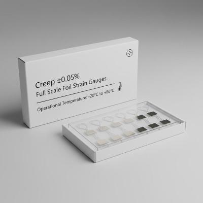 China Creep ±0.05 Percent Full Scale Foil Strain Gauges Suitable for Operational Temperature Minus 20 to Plus 80 Degrees Celsius Applications for sale